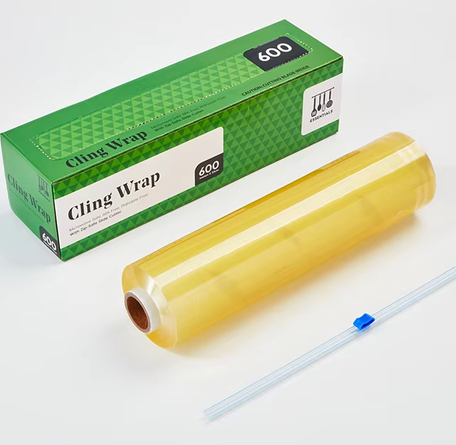 PVC cling film roll food packaging